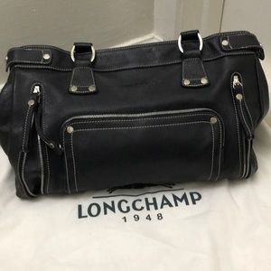 Longchamp | Bags | Authentic Longchamp Black Satchel Bag | Poshmark